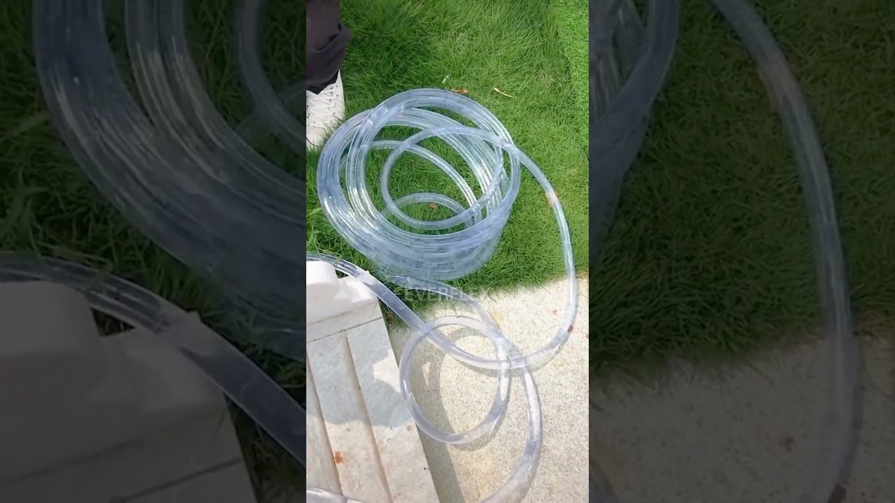pvc transparent hose clear flexible pvc pipe #shorts #funny #maintenance #test #pvc #plumbing