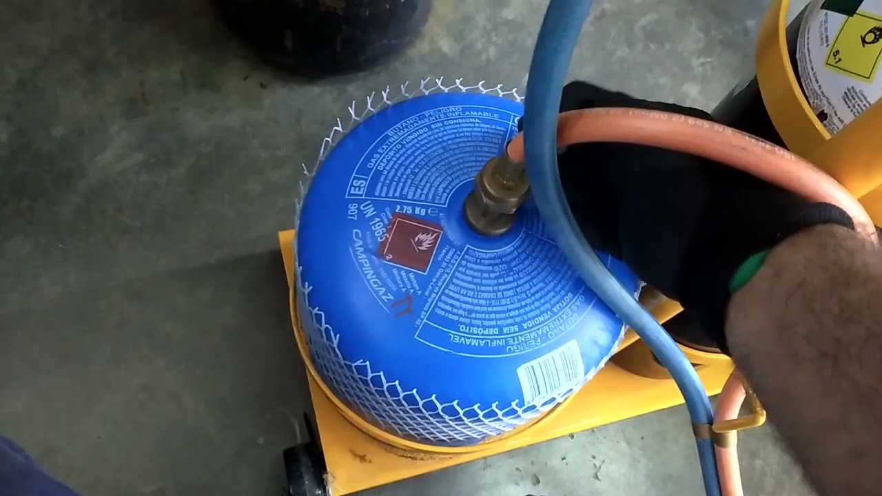 Encender equipo de oxibutano.