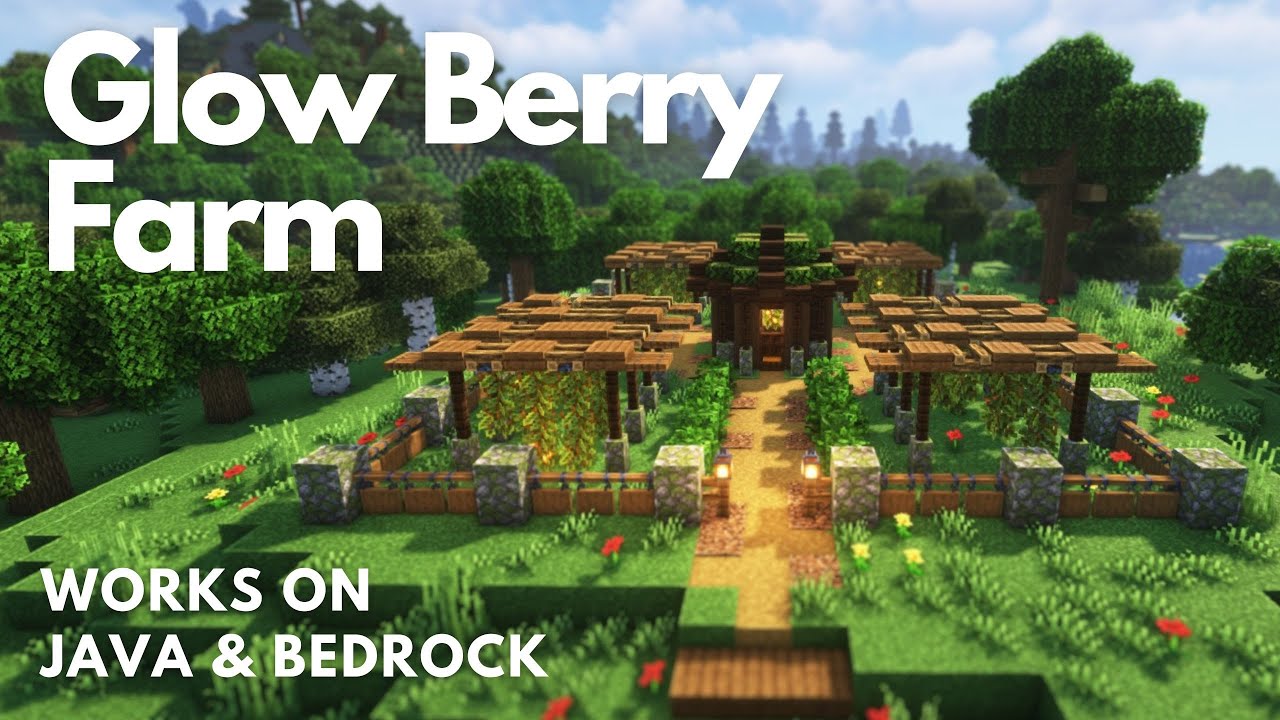 Minecraft | Glow Berry Farm Tutorial | Java & Bedrock [1.20] - Minecraft Builders