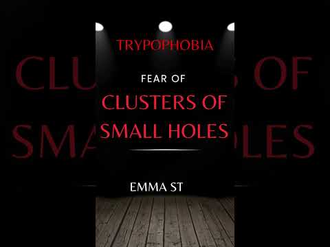 Fear of cluster of small holes
