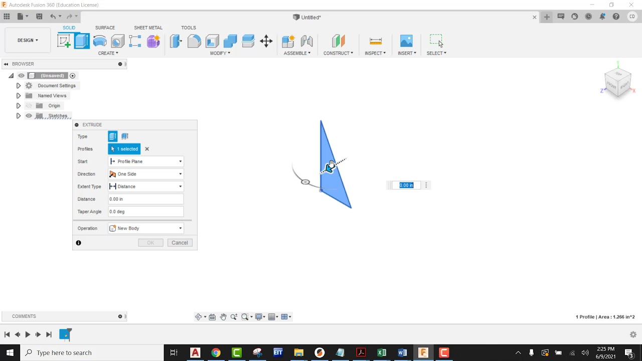 Construction Block Assembly Triangle Block Fusion 360 Video Tutorial