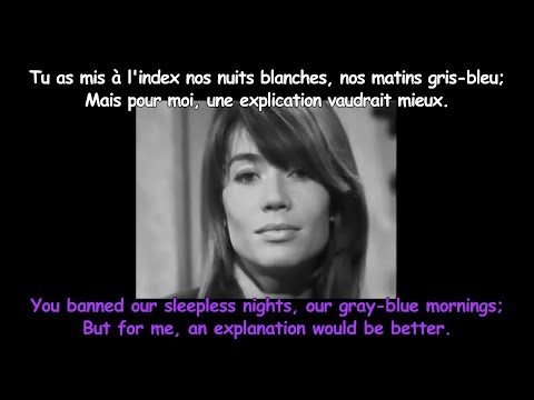 FRENCH LESSON - learn french with music ( lyrics + translation ) Comment te dire adieu