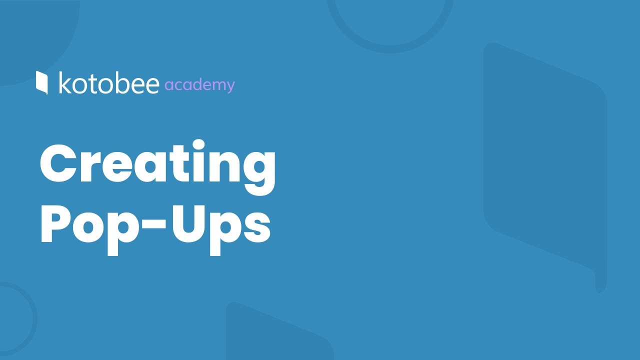 Creating Pop-Ups | Kotobee Academy
