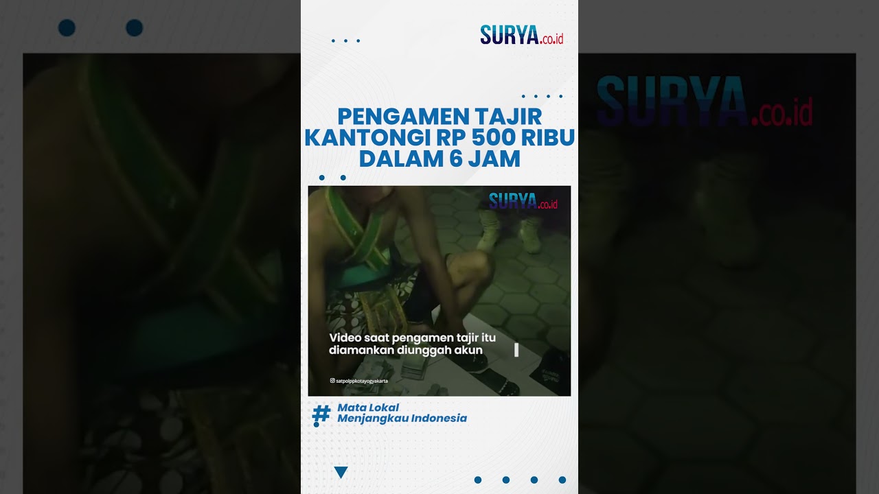 VIRAL! Pengemis di Yogyakarta Diamankan Satpol PP, dalam Waktu 6 Jam Bisa Raup Rp 500 Ribu Sehari