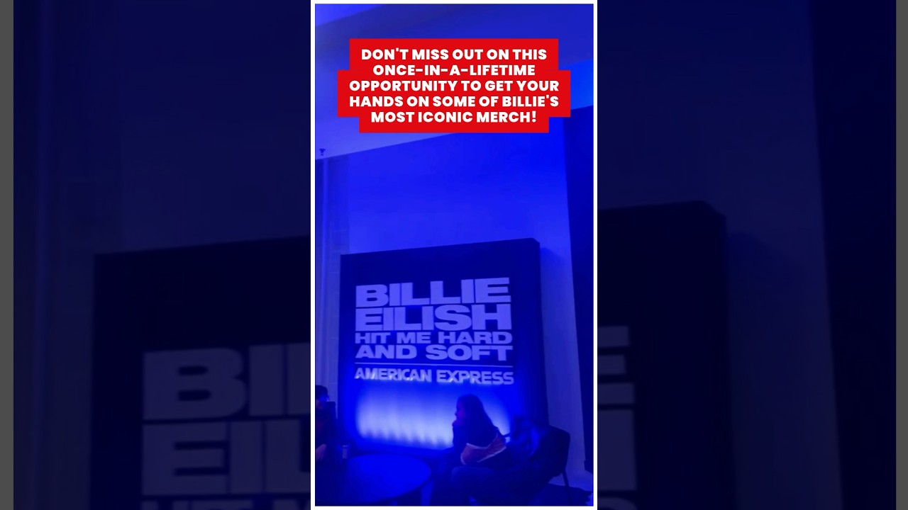 Billie Eilish’s HIT ME HARD AND SOFT merch pop-up is here in NYC! Are you going? 💙👀