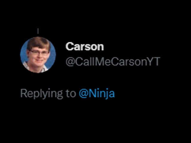 "Brrr, I am cold": CallMeCarson responds to Ninja's post on Twitter