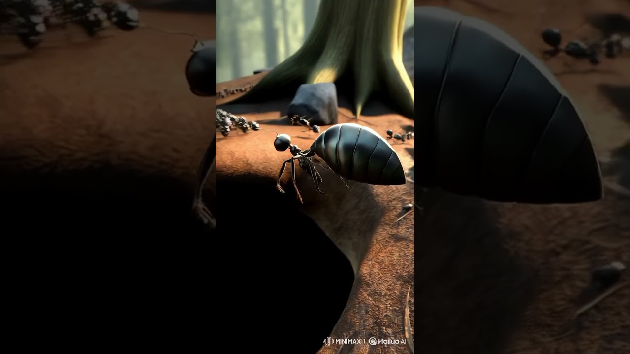 giant Ant leads the swarm in a jungle #swarmofants #ai #aiart #giant