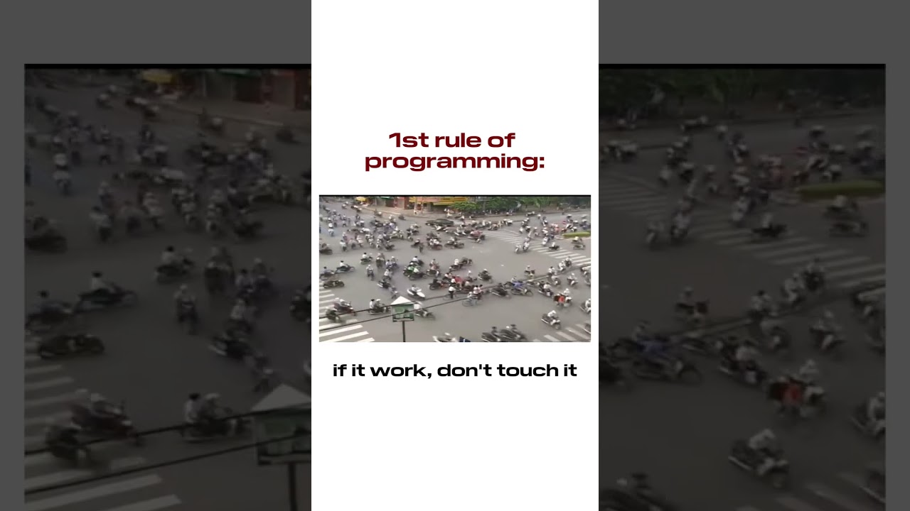 First Rule of programmer #developer #programming #coding #developerlife #learning