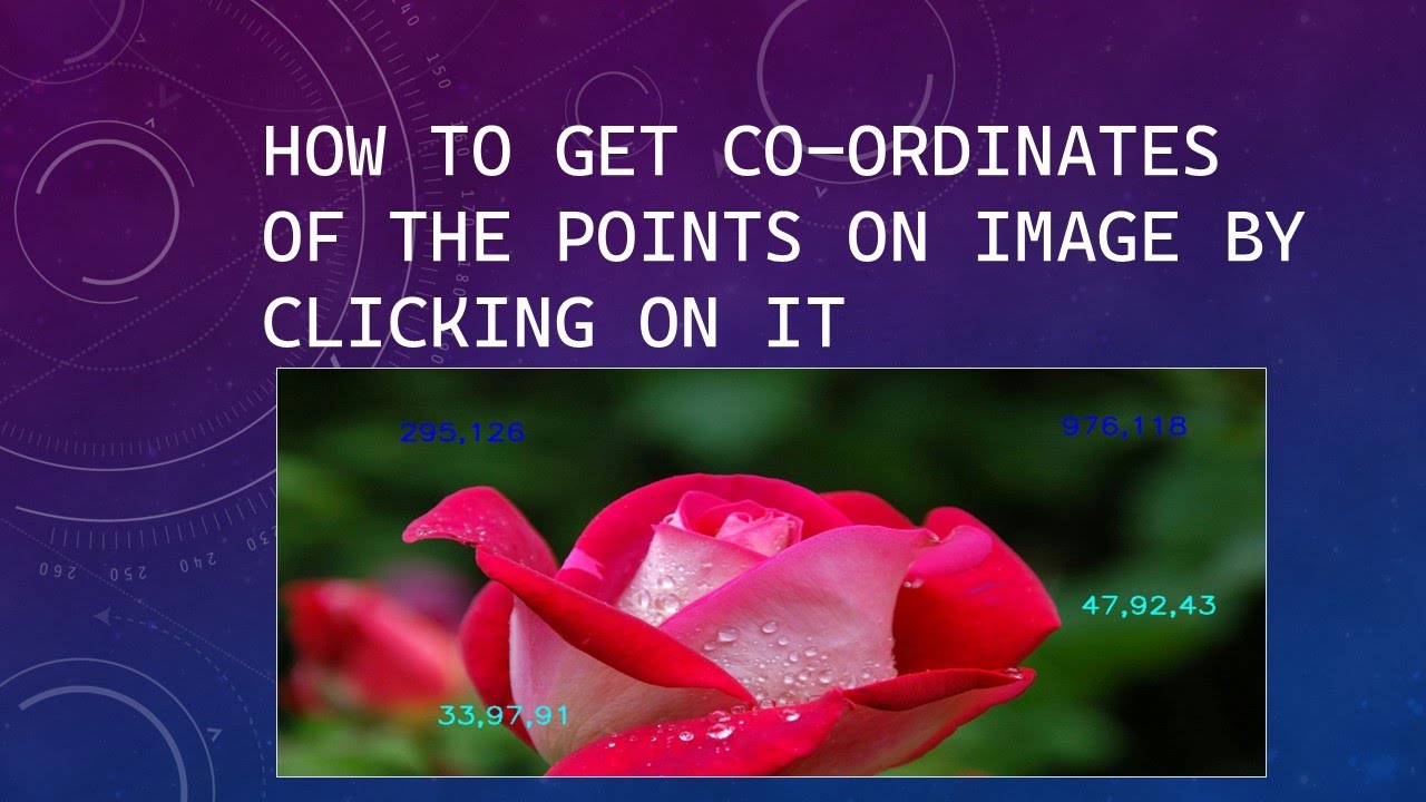Get coordinates of the points on image by click| open-cv | python | computer vision | deep learning