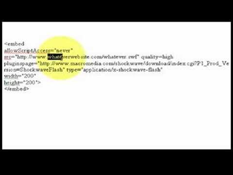 Using MySpace : How to Insert SWF Files in MySpace