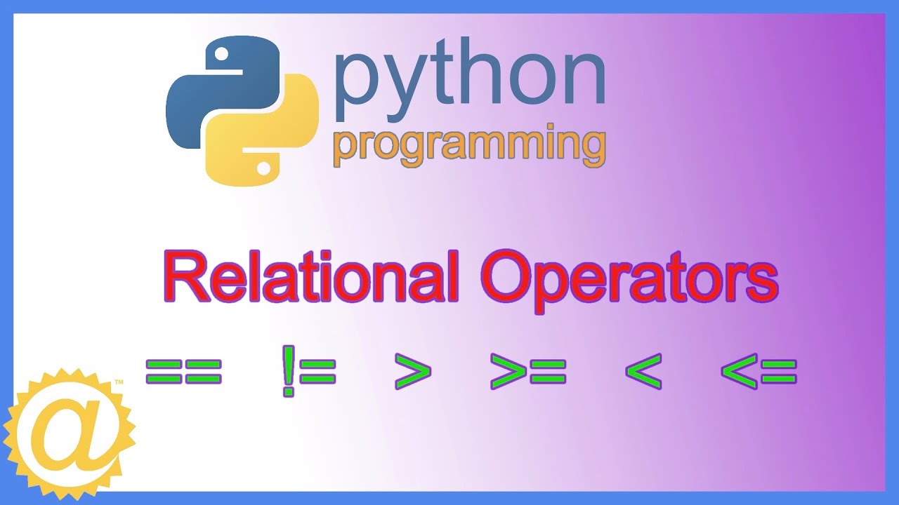 Python Relational Operators with Examples - APPFICIAL