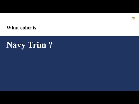 Navy Trim color #203462 hex color - Blue color - Warm color 203462