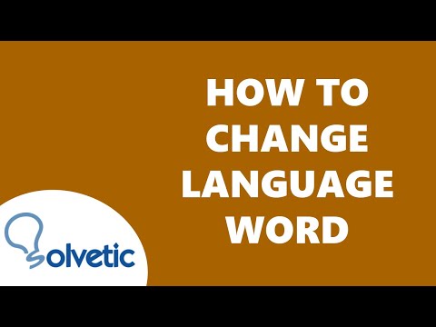 Change Language Word 2025 ✅✅