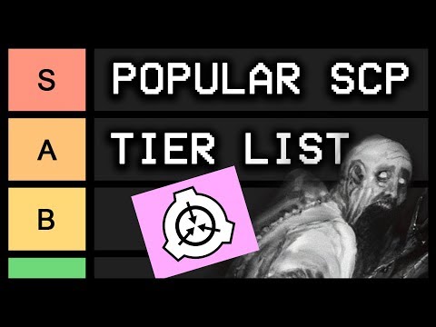 Popular SCP tier list ✅ (Millar : Recess)