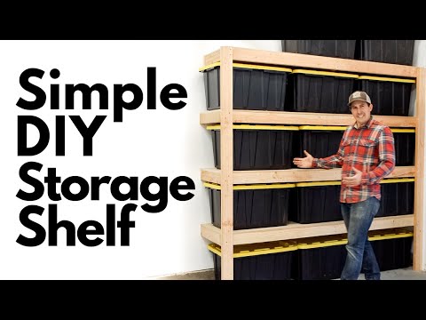 How To Build SIMPLE DIY STORAGE SHELVES