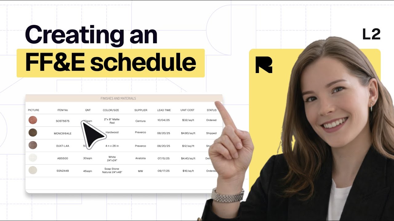How to Create the Perfect FF&E Schedule