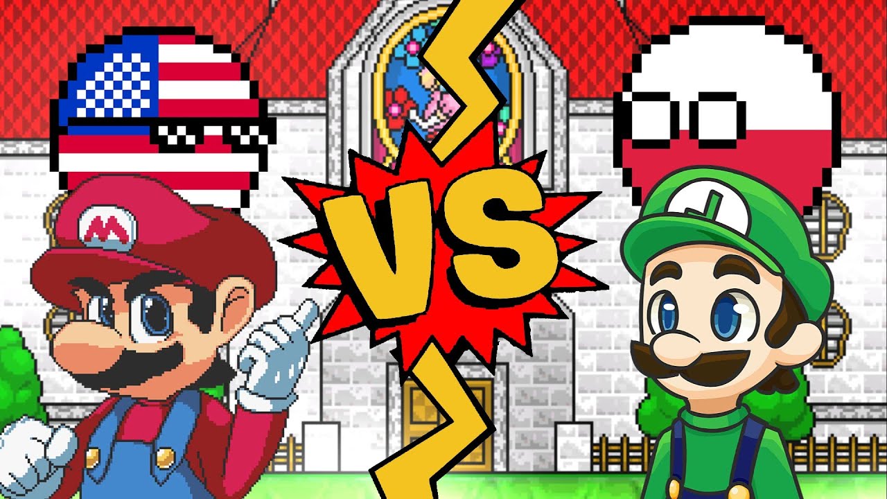 M.U.G.E.N Battles | USABall/Mario vs PolandBall/Luigi