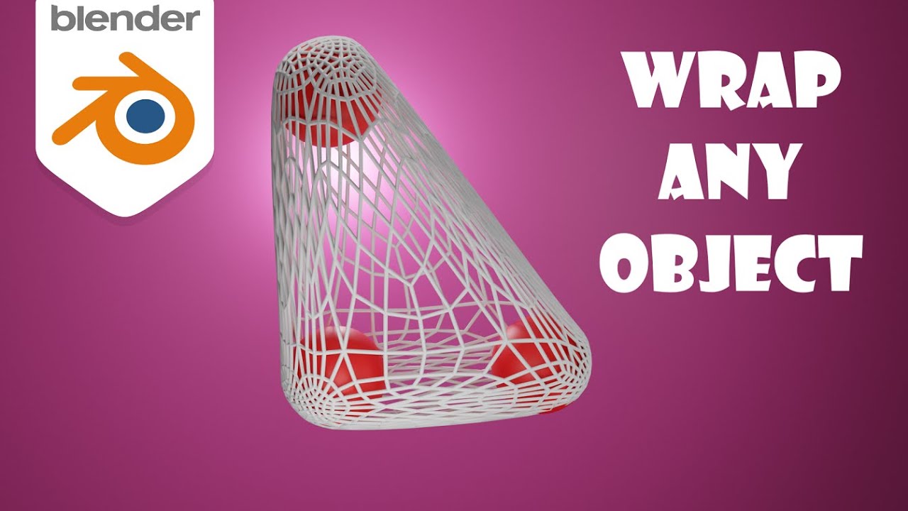 Wrap any object using shrinkwrap modifier | Blender Tutorial