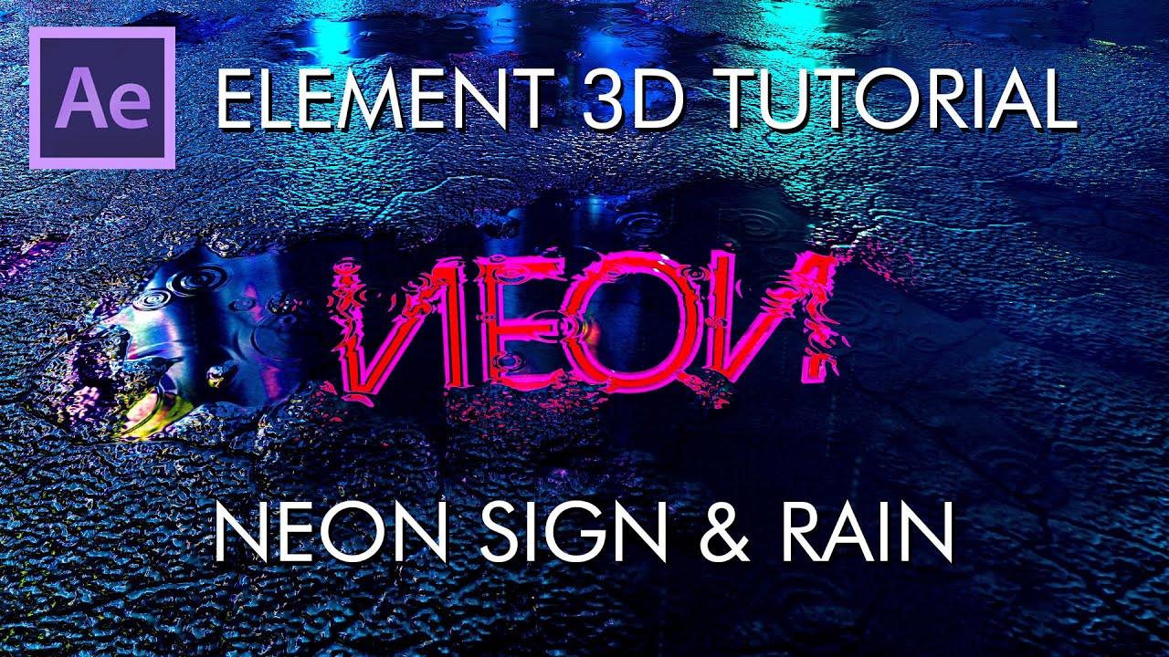 Create a Stunning Rainy Scene in Element 3D Tutorial