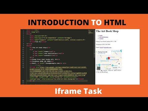Task 6 How to Embed Google Map with iframe HTML Tag to a Website| HTML Tutorial for Beginners