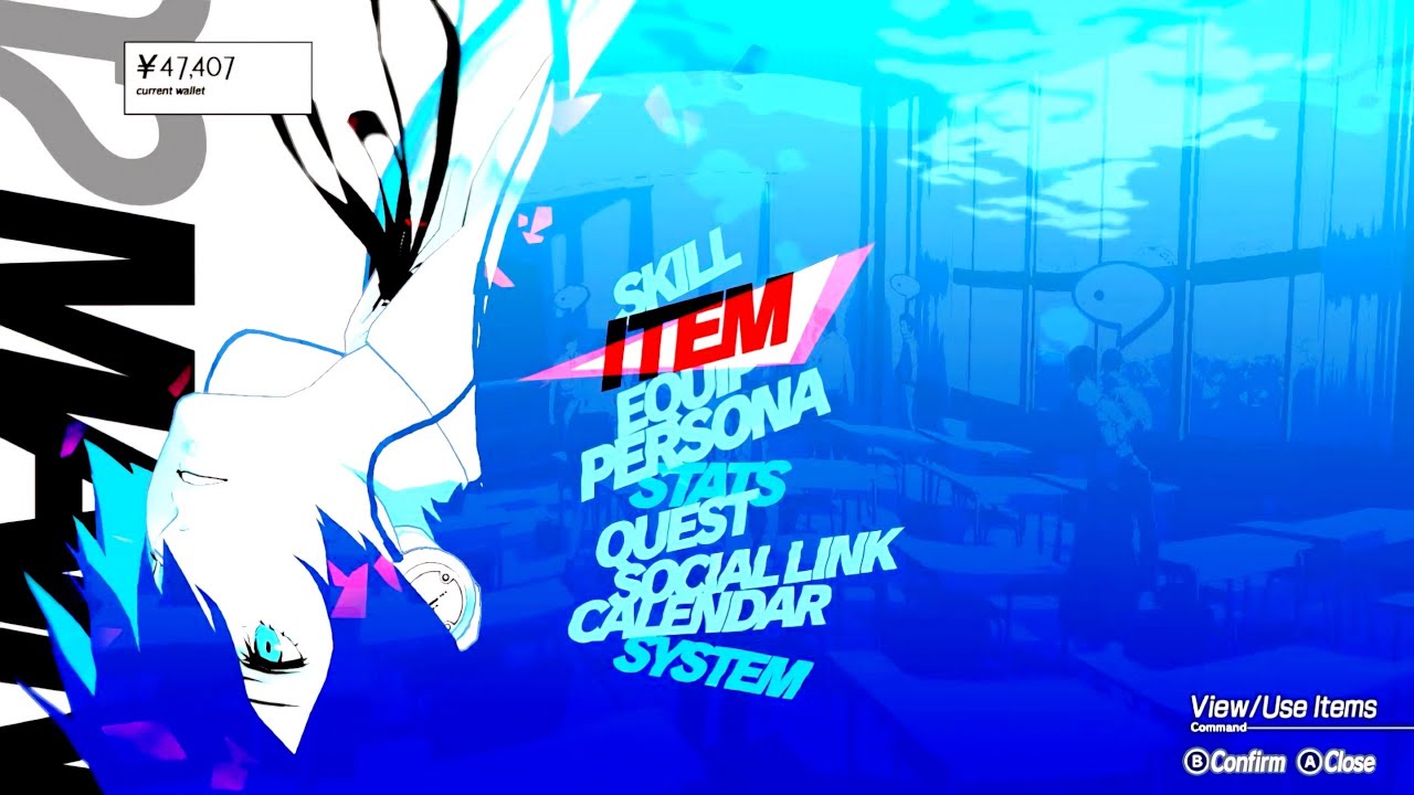 Pause Menu - Persona 3 Reload