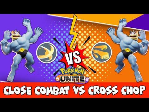 Machamp Close Combat Vs Cross Chop Comparison | Pokemon Unite