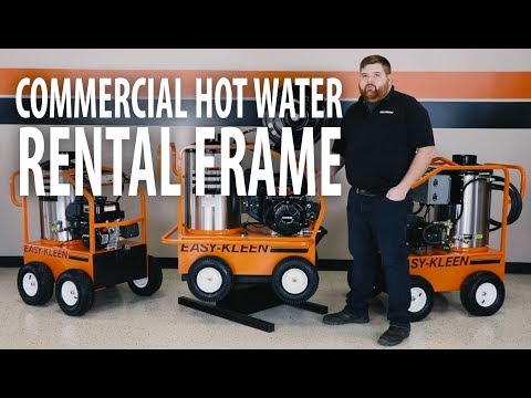 3.5 GPM @ 4000 PSI Hot Water Rental Frame Pressure Washer - Easy Kleen