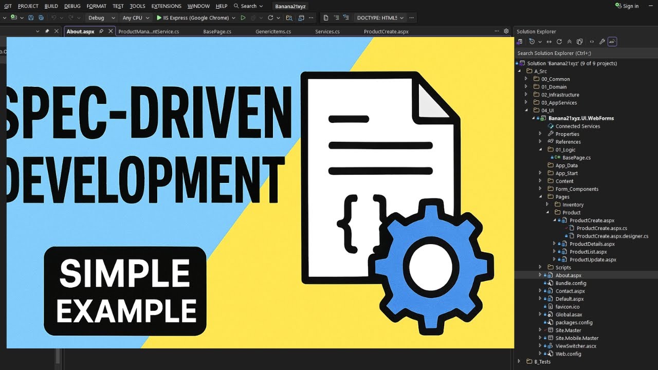 Spec Driven Development - Quick Example - Simple Introduction - AI Code Generation