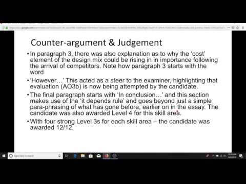 Exam Board Grade 9 Exemplars: GCSE Business 9-1. Justify & Evaluate Answers