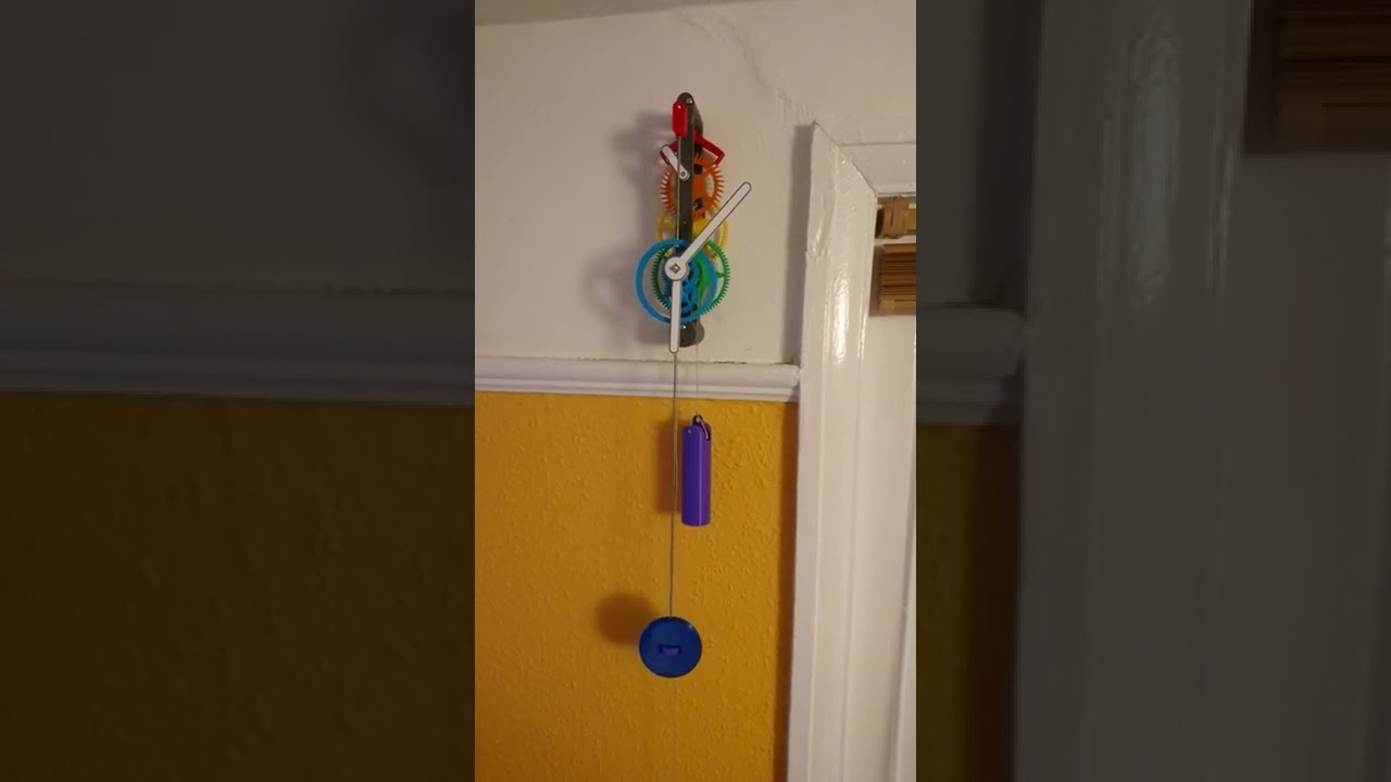 Clock 07 - weight and cord driven pendulum clock