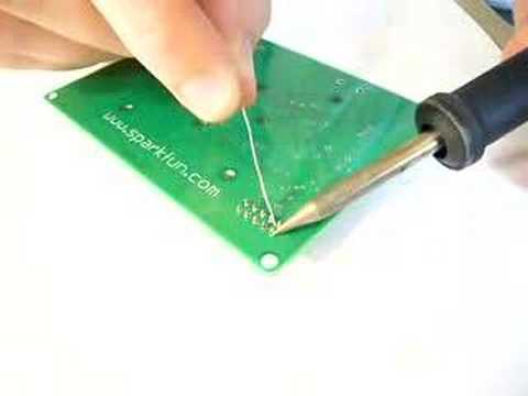 Soldering an ISP connector