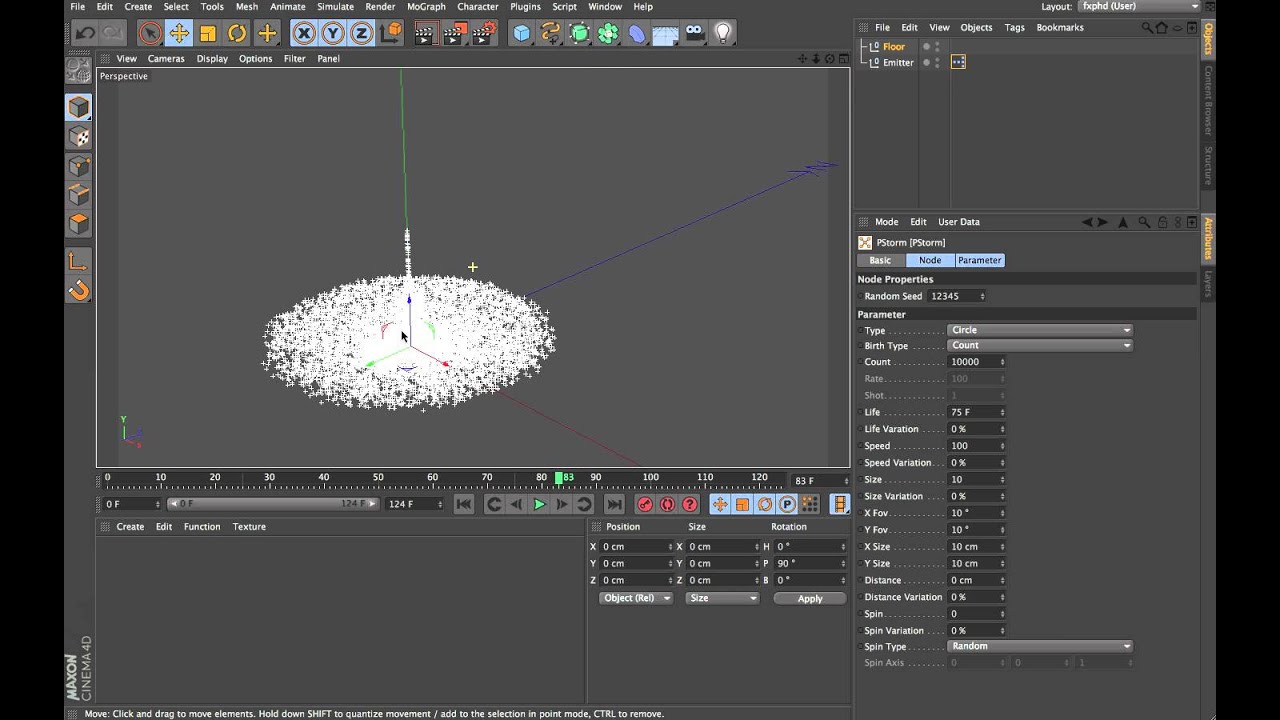 Sub-Frame Emission with Thinking Particles