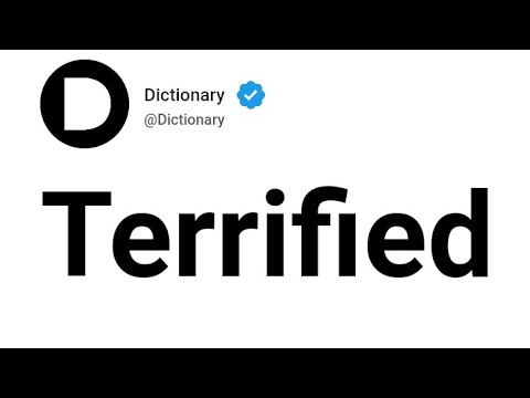 Terrified Meaning In English