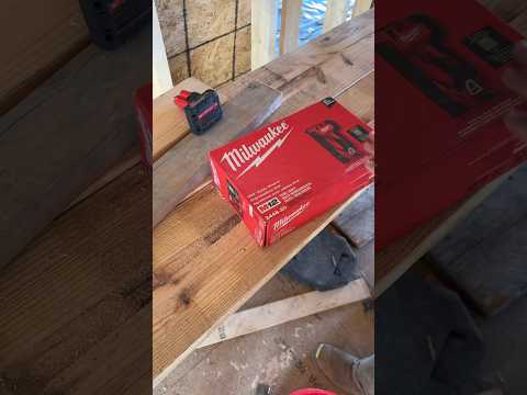 M12 cable stapler in action #electrical #construction #diy Milwaukee m12 nailer