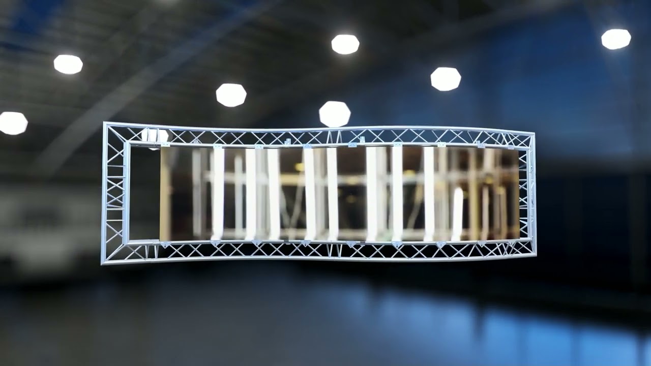 NEO Wave. LED Screen Suspension for exhibition. - NEO Exhibition Stands