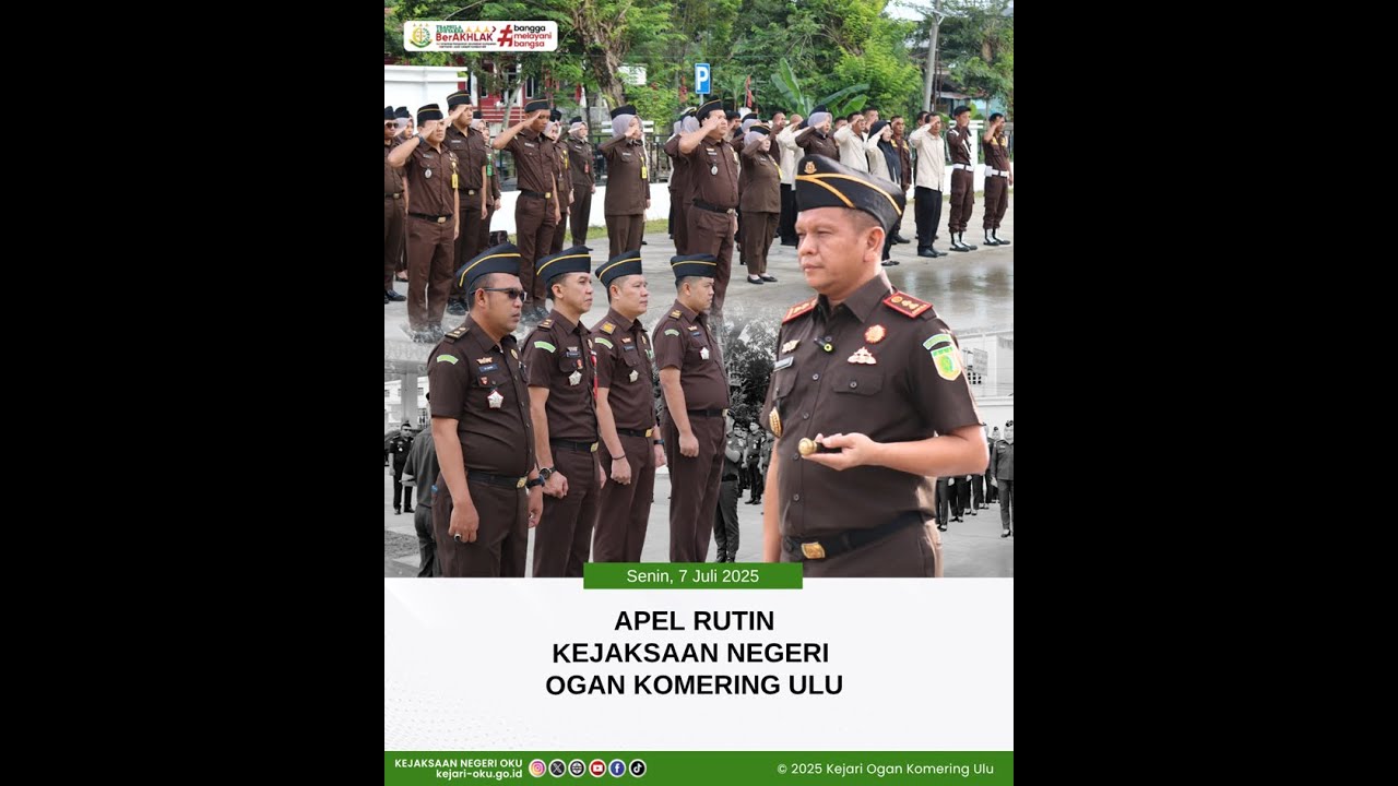 Kejari OKU | Apel Pagi Senin, 07 Juli 2025