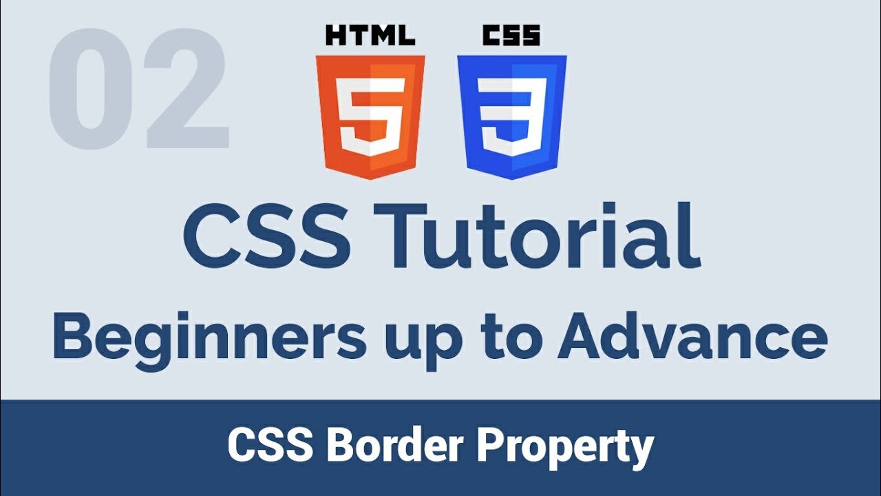 02 CSS Border property - beginners up to advance css tutorial