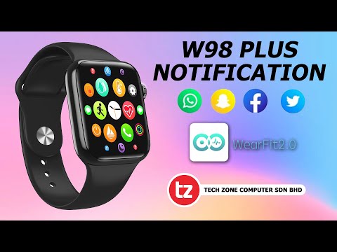 W98 PLUS Smartwatch Notification Setup (Wearfit 2.0)