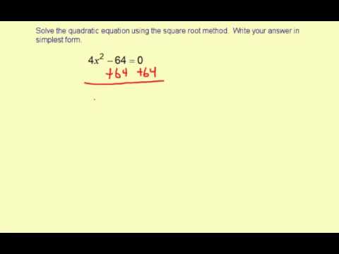solveQuadraticSquareRoot3