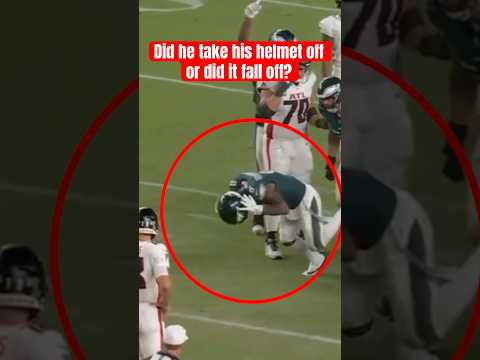 Did CJ Gardner-Johnson take his helmet off or did it fall off? #nflnews #nfl #football #flyeaglesfly