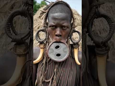Cultural Beauty The Tradition of Lip Rings in African Tribes #AfricanCulture #BeautyStandards #usa