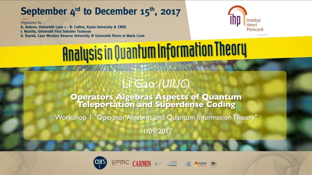 Operator Algebras Aspects of Quantum Teleportation and Superdense Coding