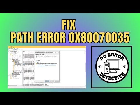 How To Fix Path Not Found Error 0x80070035 In Windows PRO 24H2 - Detailed Tutorial