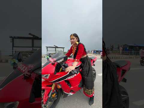 ALISHA RIDING CBR 600RR😍 #rajkumarthapamagar