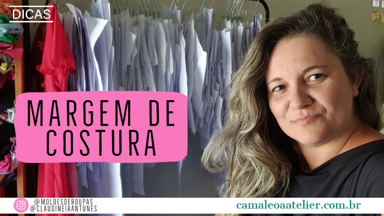 O QUE É MARGEM DE COSTURA? OS MOLDES PARA ROUPAS CAMALEOA JA VEM COM?