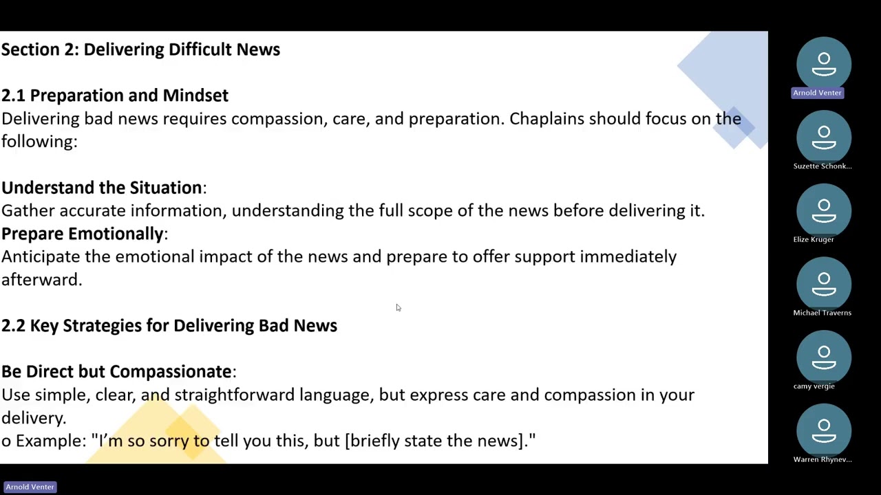 SAFReC Training 2026 - Level 1 -Module 4