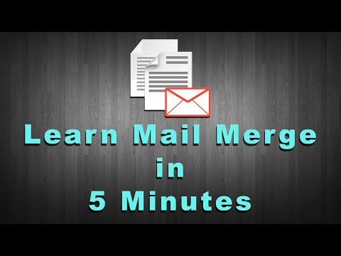 Learn Mail Merge (Using Word 2016) in 5 minutes