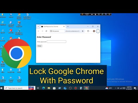 Locking Google Chrome with a Password is Genius