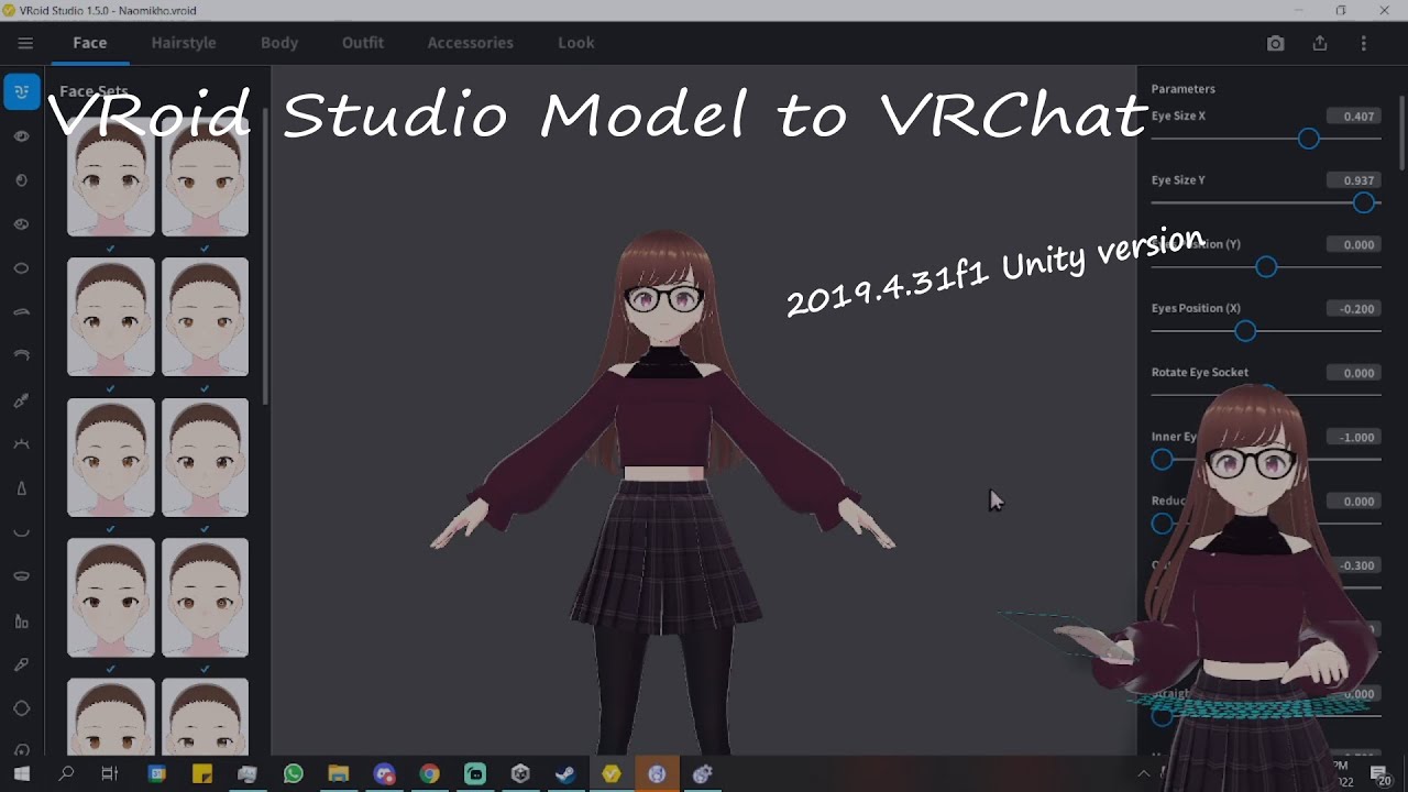 VRoid to VRChat Tutorial! (Step by step) Unity 2019.4.31f1