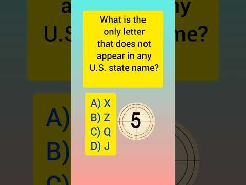 "99% Get This Wrong! Which Letter is Missing from ALL U.S. State Names?"